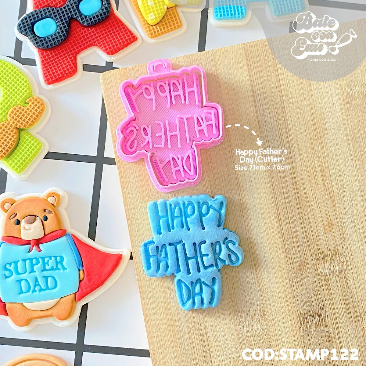 STAMP122 - HAPPY FATHER DAY - DIA DEL PADRE - Bateconemi