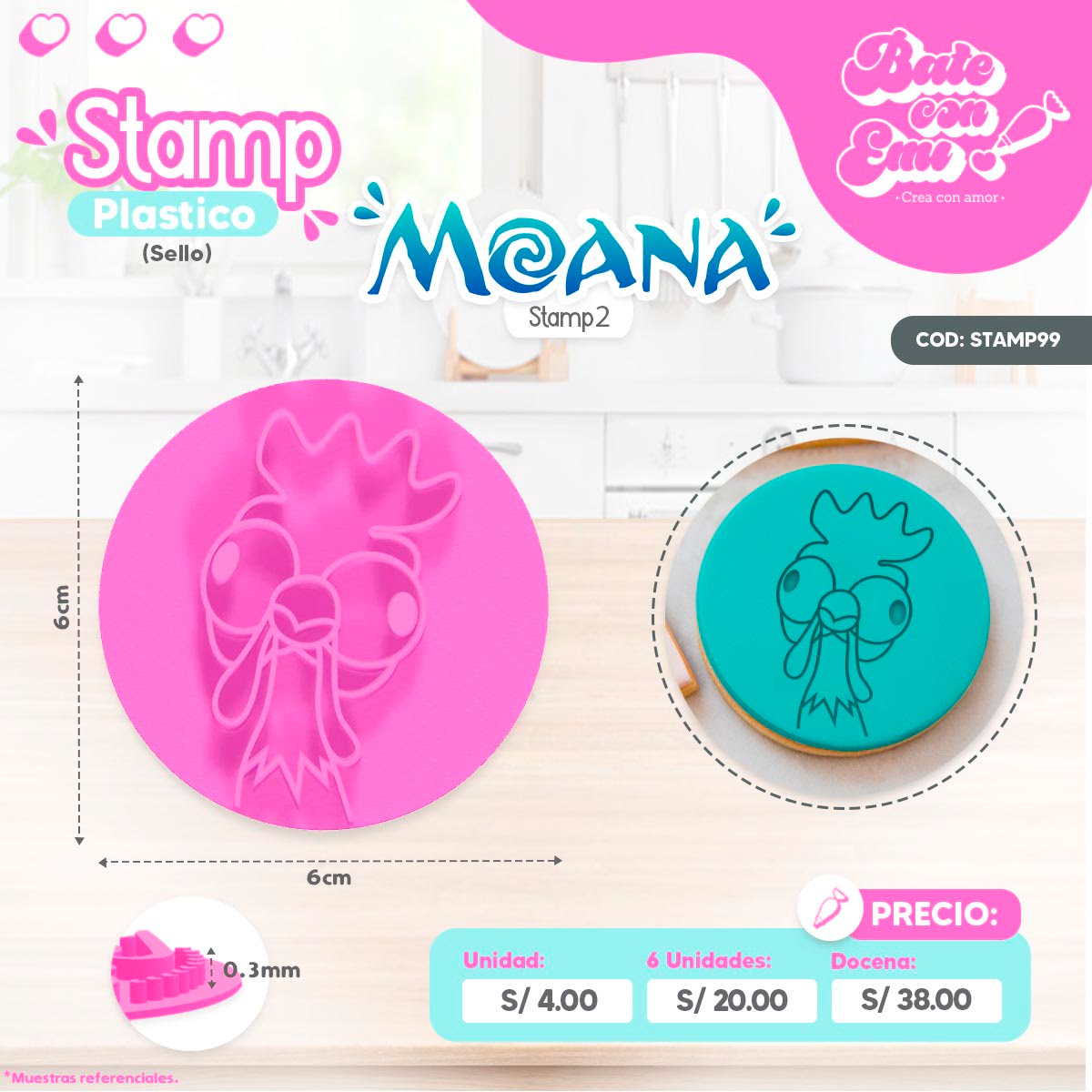 STAMP99 - POLLO MOANA - Bateconemi