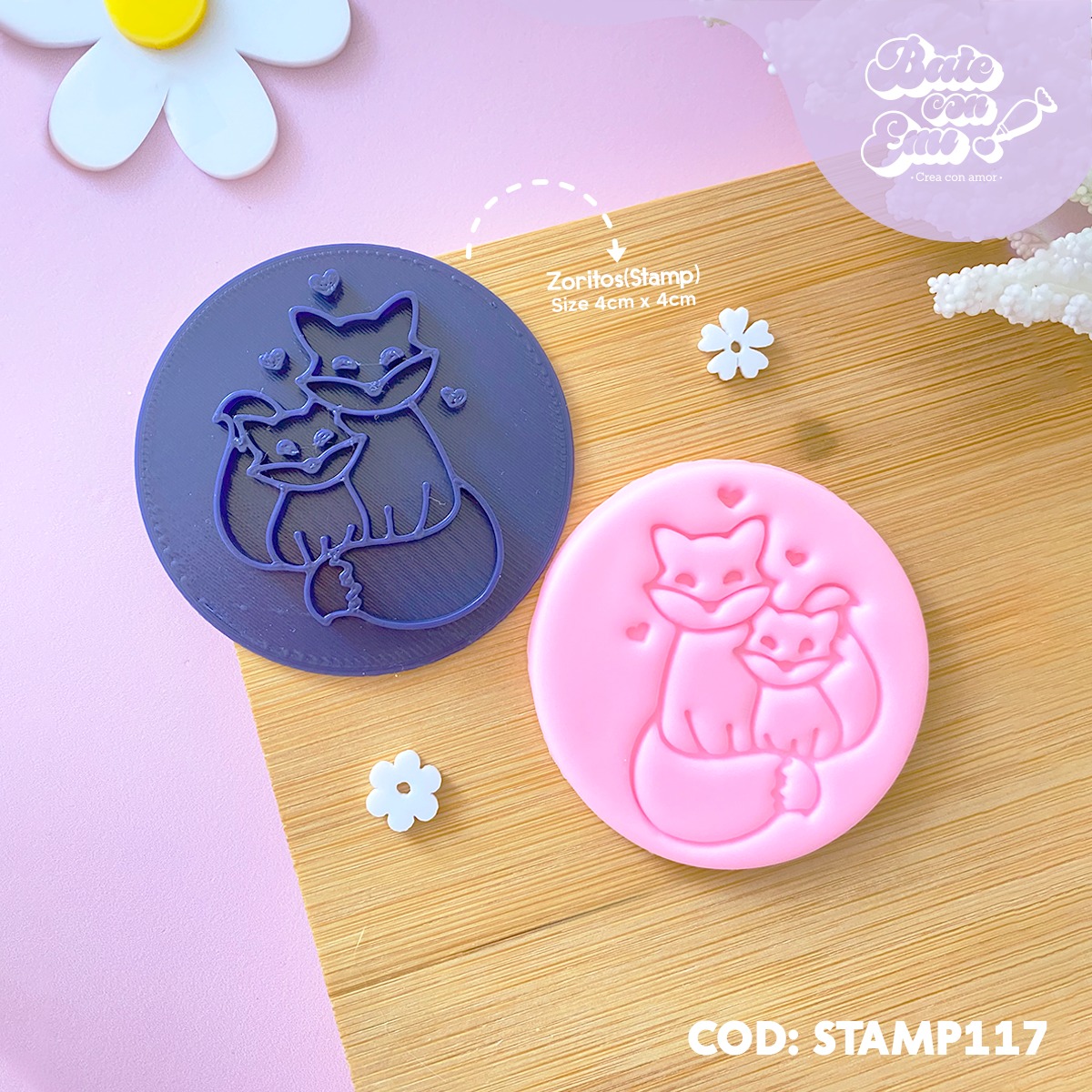 STAMP117 – SELLO – ZORRITOS - Bateconemi