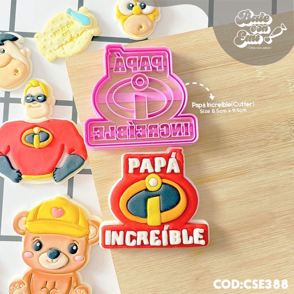 CSE388 - PAPA INCREIBLE LOGO / DIA DEL PADRE - Bateconemi